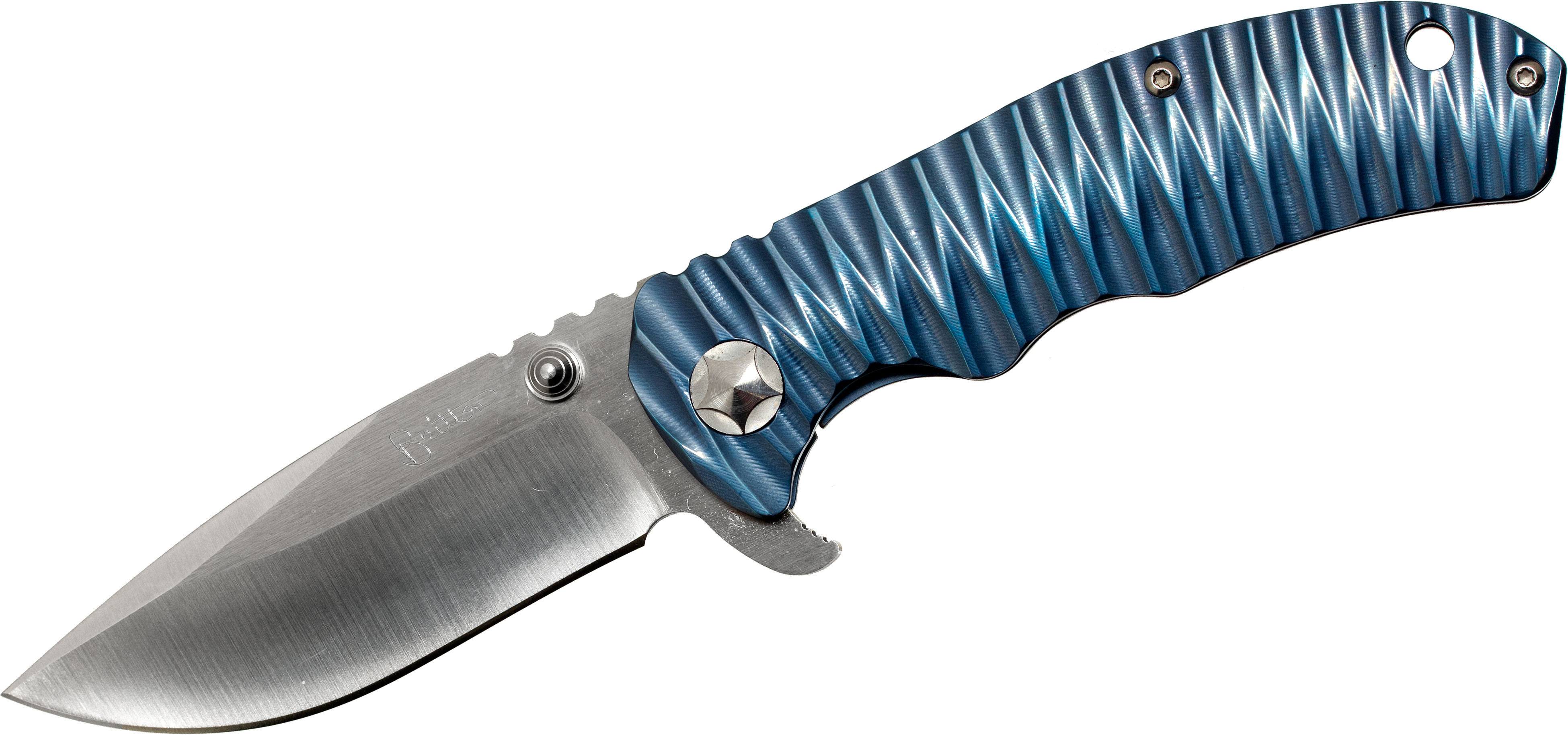 Tim Britton Knives Custom Tango T-2 Flipper 2.9" Satin S35VN Drop Point ...