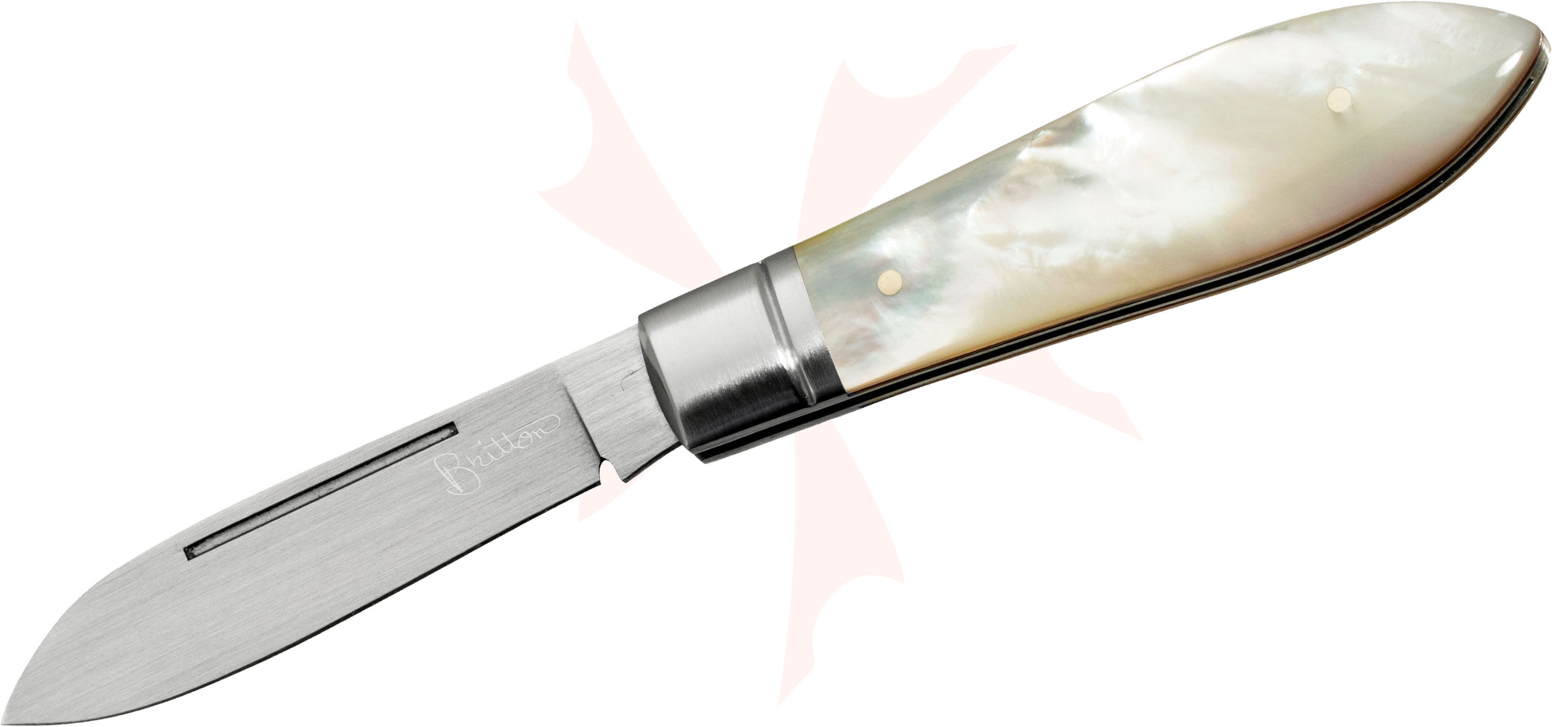 Tim Britton Knives Custom Tear Drop Traditional Folder 2.375" Satin BG ...
