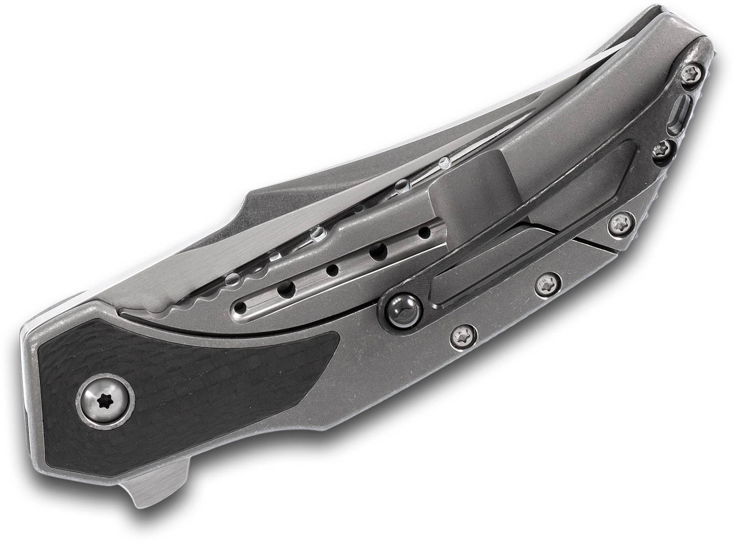 Begg Knives JVO Custom Astio Flipper Knife 3.5" RWL-34 Compound Tanto ...