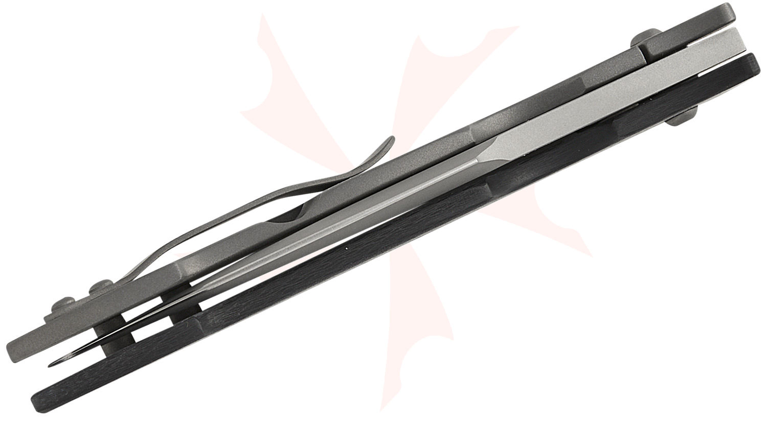 Tom Mayo Custom Large Covert Frame Lock Folding Knife 3.50" 6K Stellite Bead Blasted Hawkbill ...