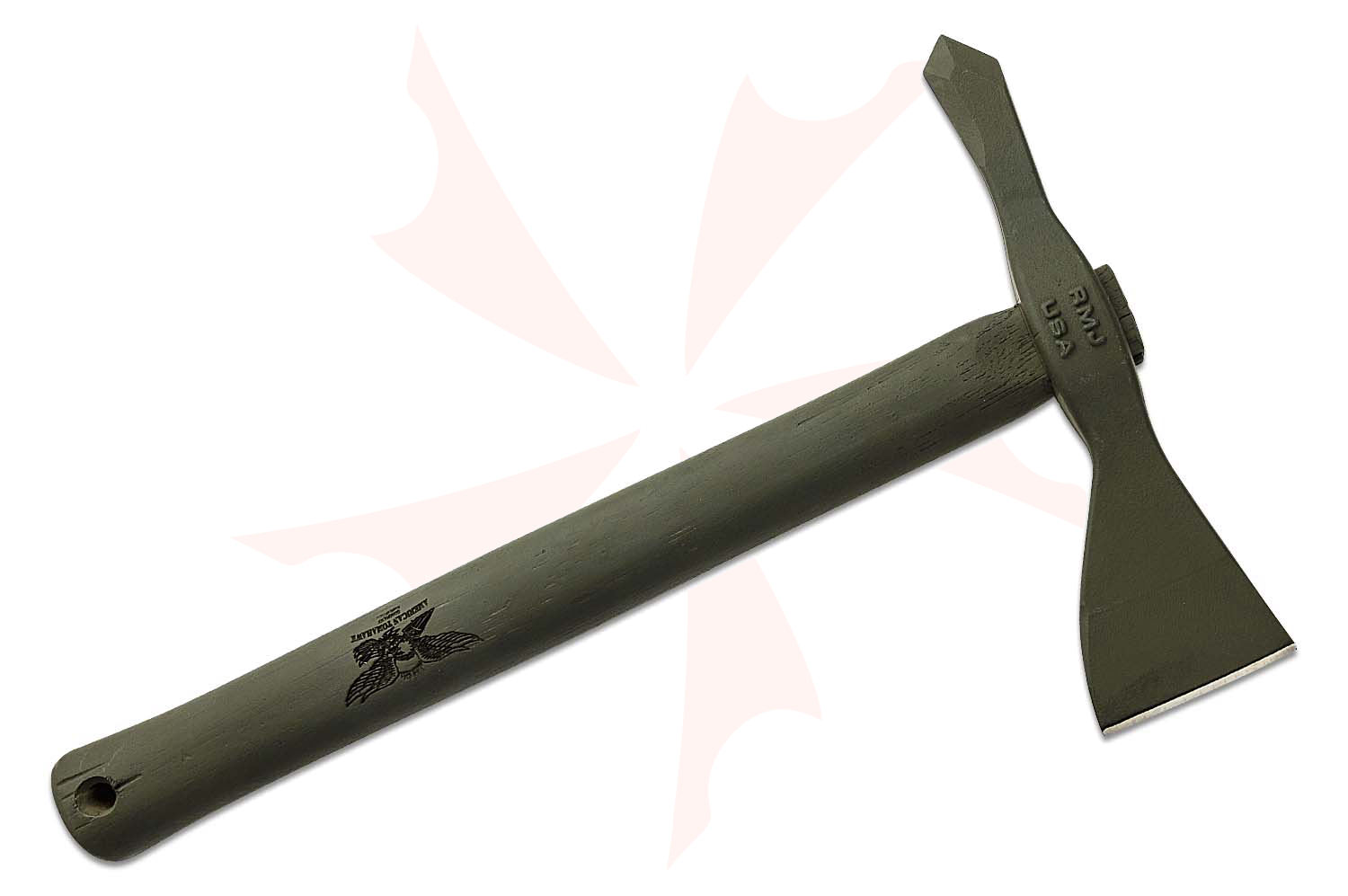 American Tomahawk Company Model 1 OD Green Tomahawk 14.125" Overall, OD ...