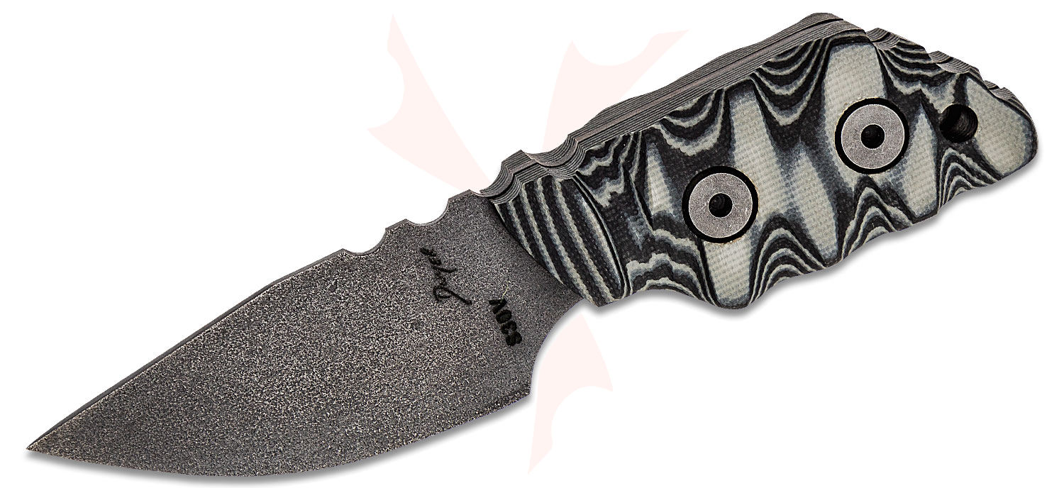 Tommy Knife Charlie Fixed Blade Knife Hand Ground 2.5" Chisel Ground ...