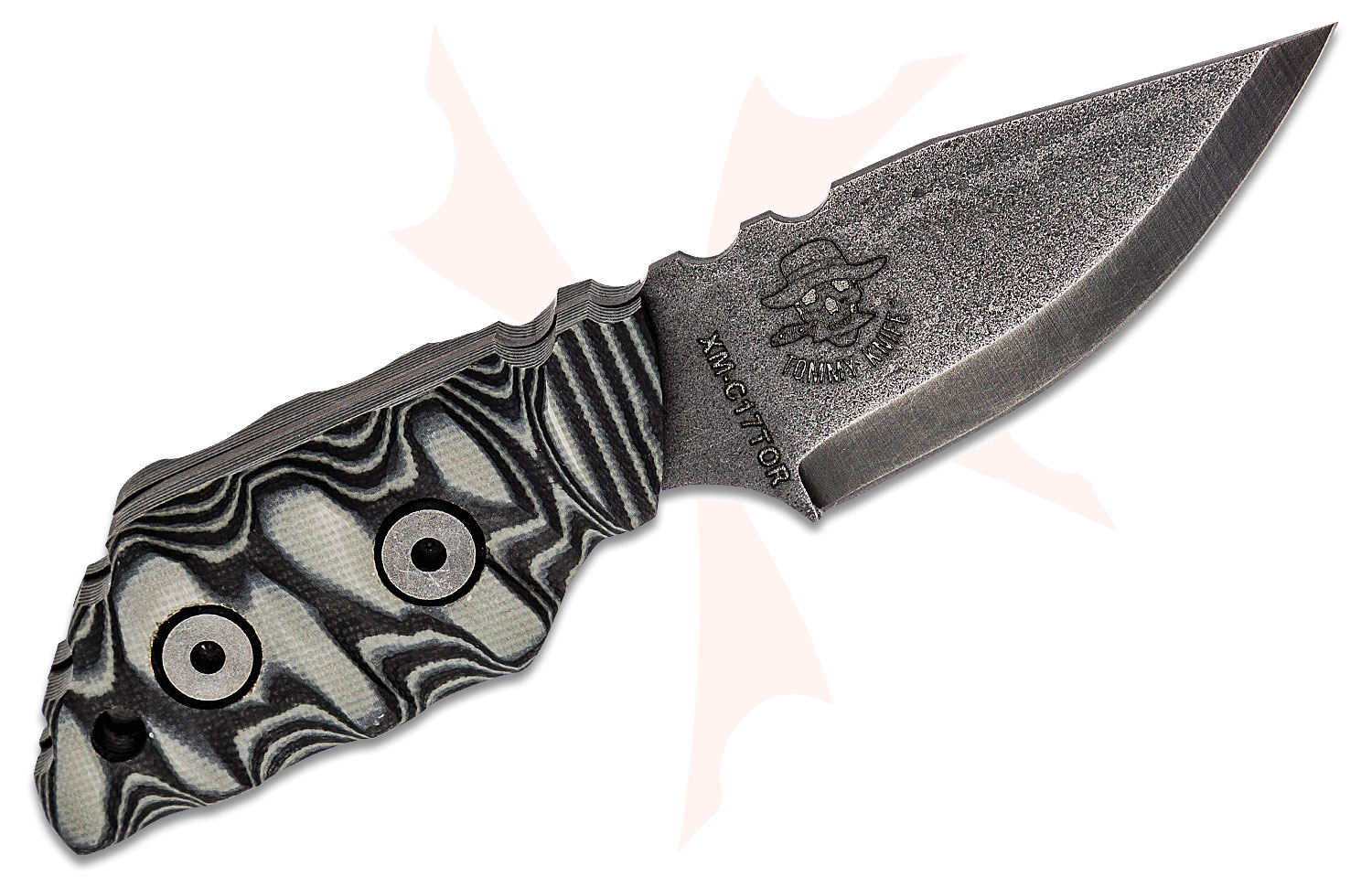Tommy Knife Charlie Fixed Blade Knife Hand Ground 2.5" Chisel Ground ...