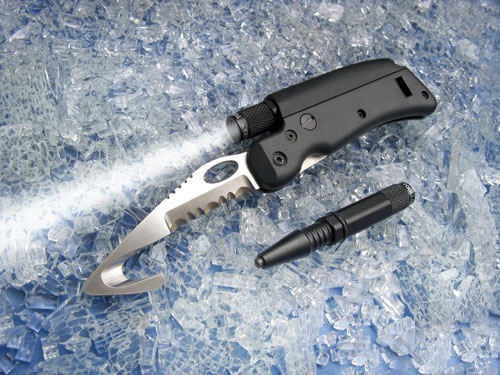 Tool Logic SL6 Rescue Tool, Seatbelt Cutter, 3" Combo Blade, LED Light ...