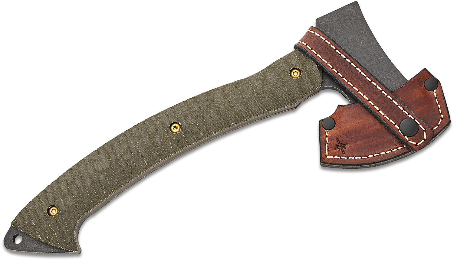 Toor Knives Campfire Collection Camp Axe, 12" Overall, D2 Tumbled Black ...