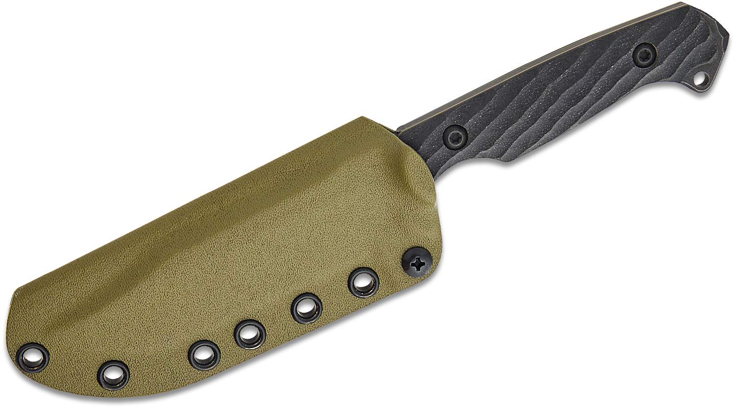 Toor Knives Crewman Fixed Blade Knife 4.625" CPM-CruWear Black Oxide ...