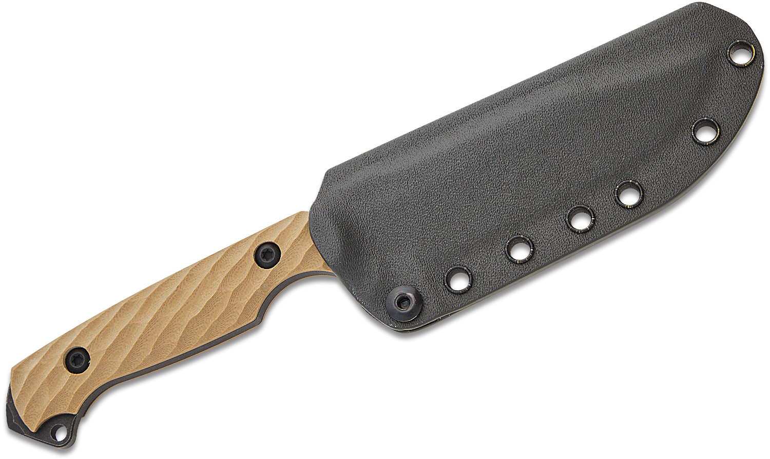 Toor Knives Crewman Fixed Blade Knife 4.625" CPM-CruWear Black Oxide ...