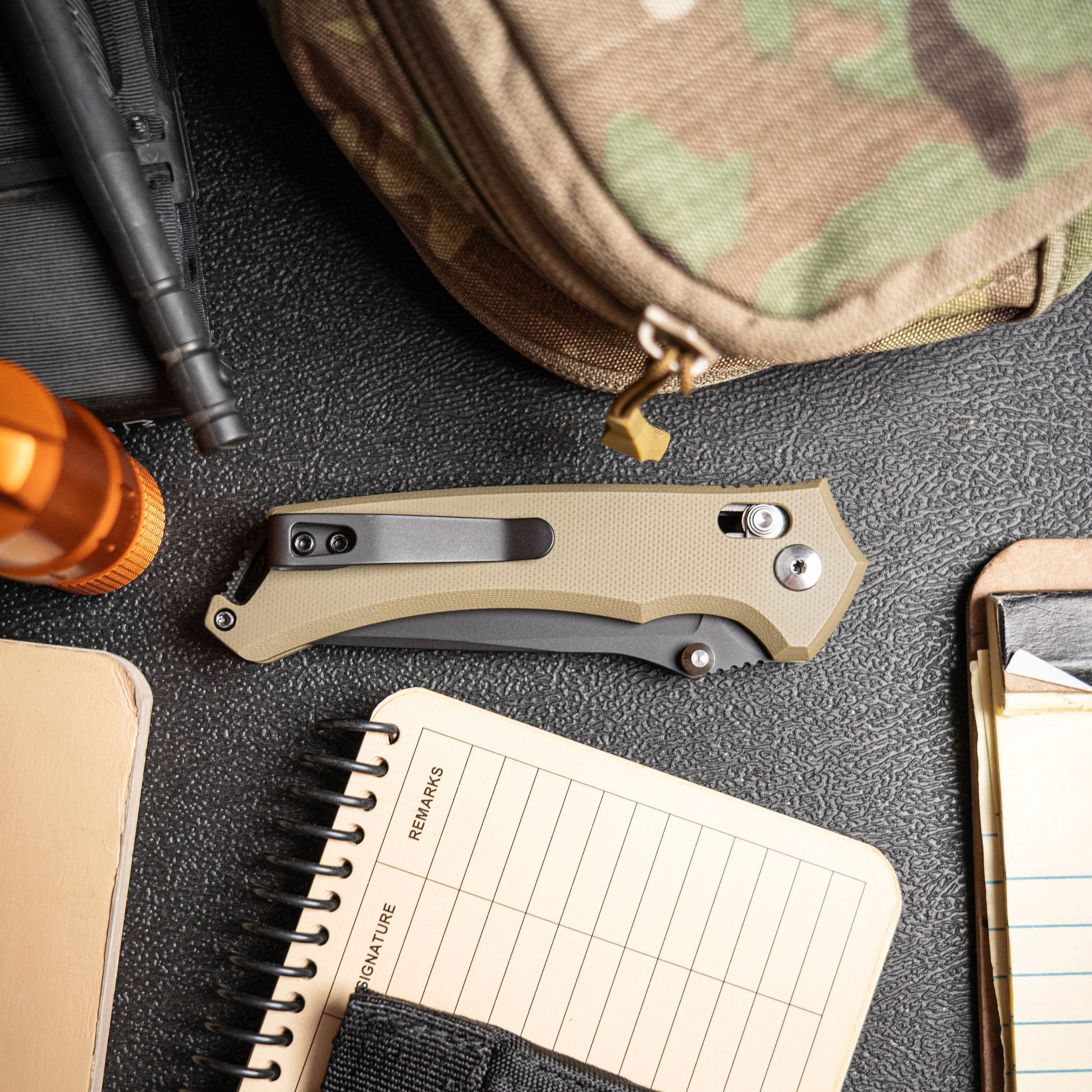 Toor Knives Draper Crossbar Lock Folding Knife 3.5" CPM-MagnaCut SOCOM ...