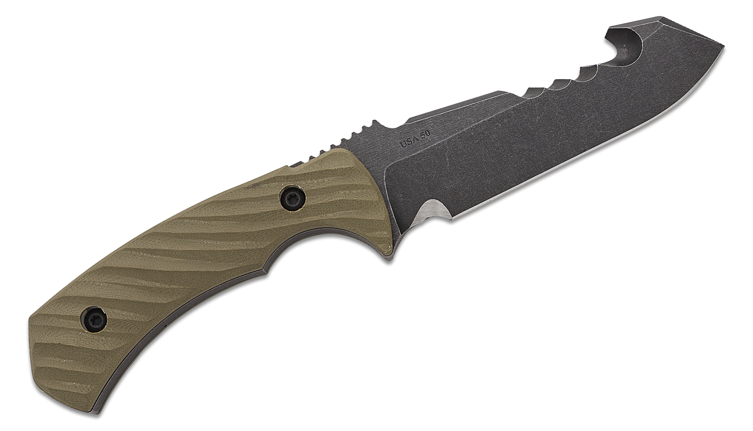 Toor Knives Egress SAR Fixed Blade Knife 4.875" CPM-S35VN Black Oxide ...