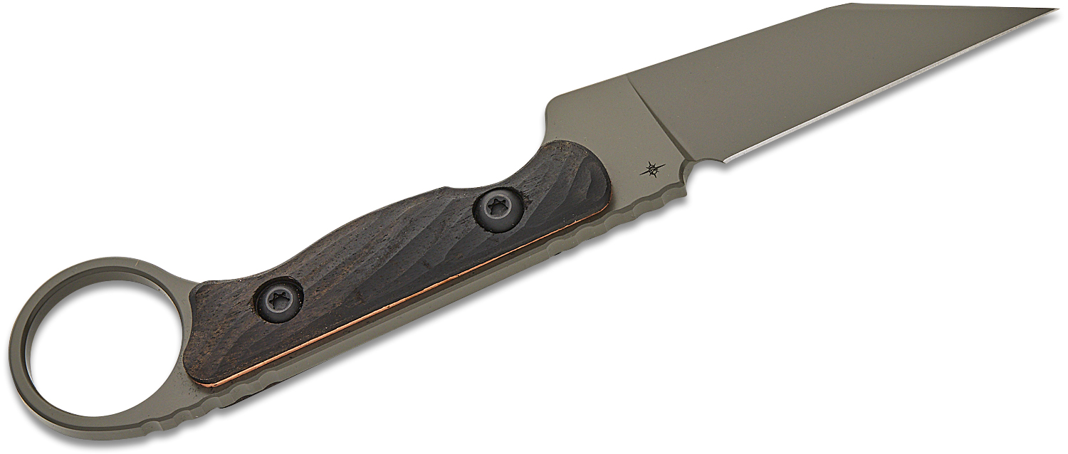 Toor Knives Jank Shank Pikal Fixed Blade Neck Knife 3" CPM-154 Spanish ...