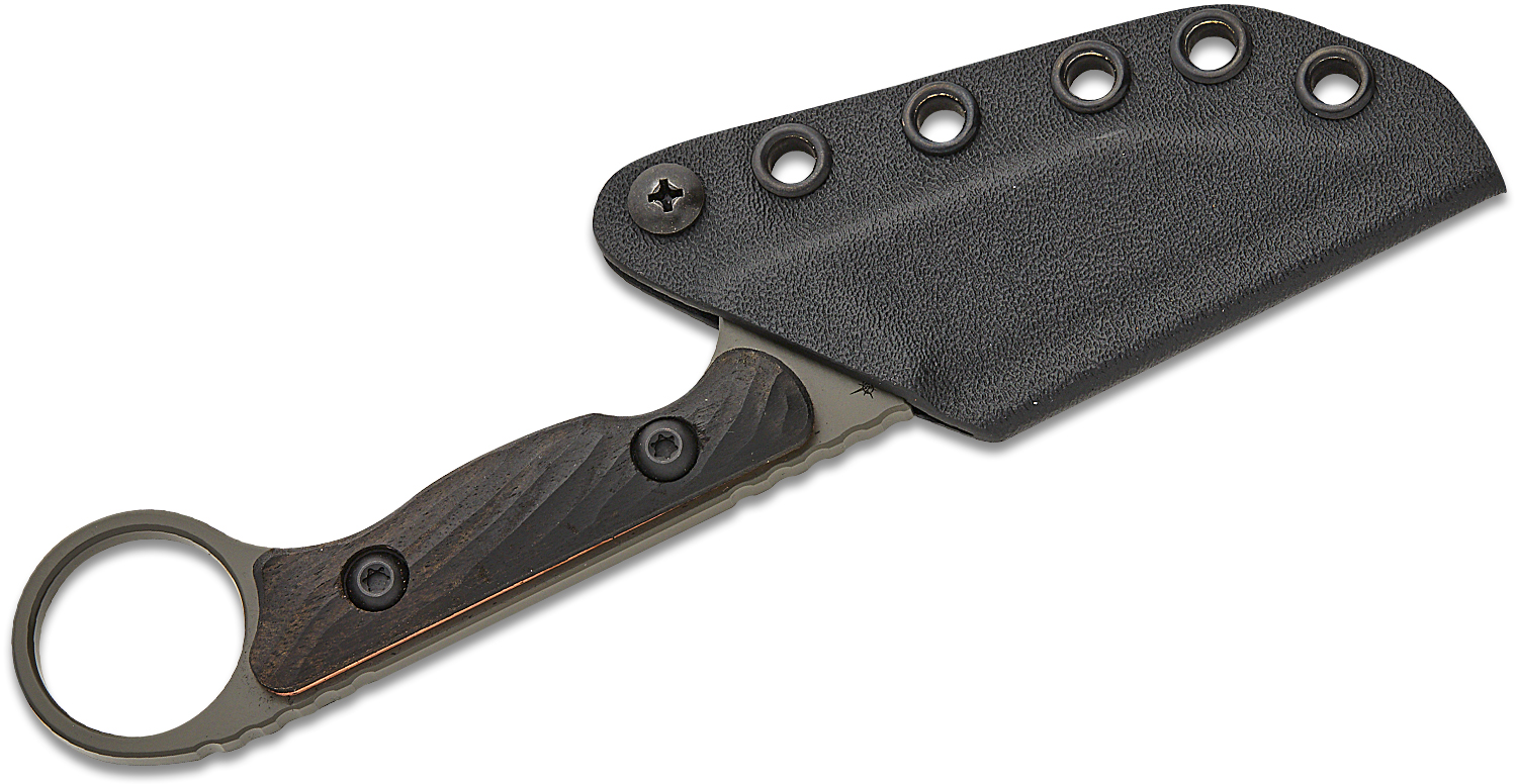 Toor Knives Jank Shank Pikal Fixed Blade Neck Knife 3" CPM-154 Spanish ...