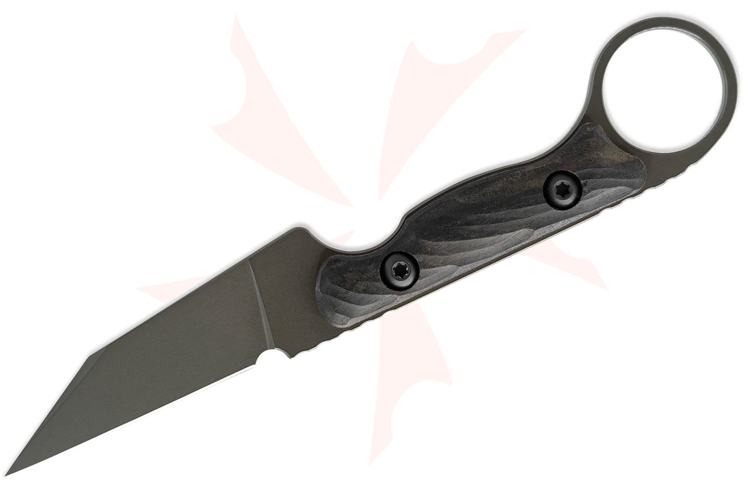 Toor Knives Jank Shank Pikal Fixed Blade Neck Knife 3" CPM-154 Spanish ...