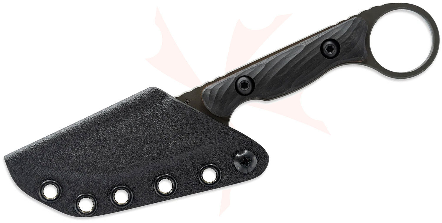 Toor Knives Jank Shank Pikal Fixed Blade Neck Knife 3" CPM-154 Spanish ...