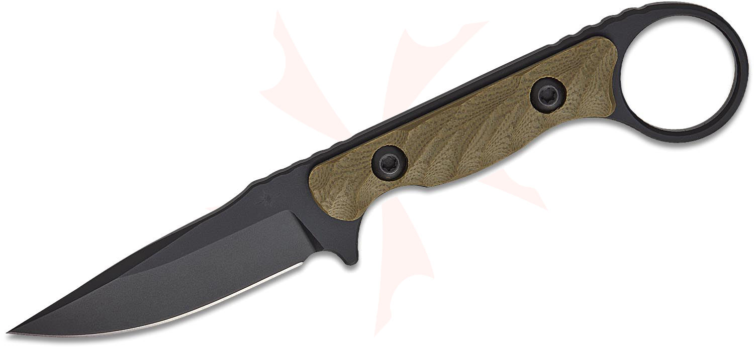 Toor Knives Jank Shank S Fixed Blade Neck Knife 3" CPM-M4 Black KG ...