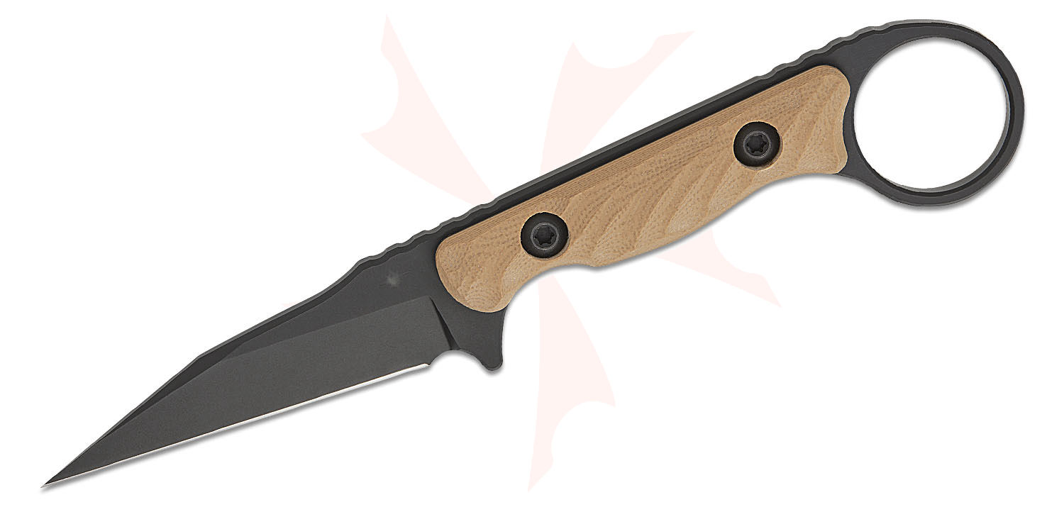 Toor Knives Jank Shank W Fixed Blade Neck Knife 3" CPM-M4 Black KG ...