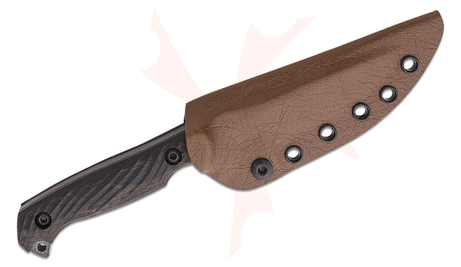 Toor Knives Krypteia Outlaw Fixed Blade Knife 4" CPM-S35VN Black Oxide ...