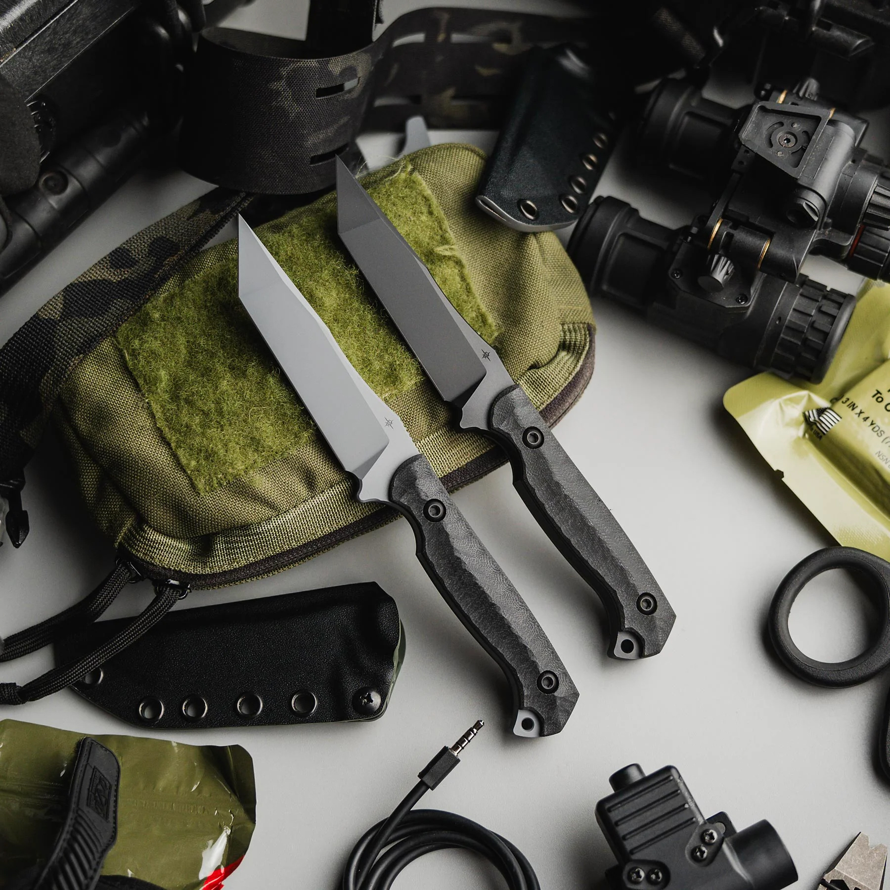 Toor Knives Krypteia Fixed Blade Knife 4" CPM-M4 Phantom Gray KG ...