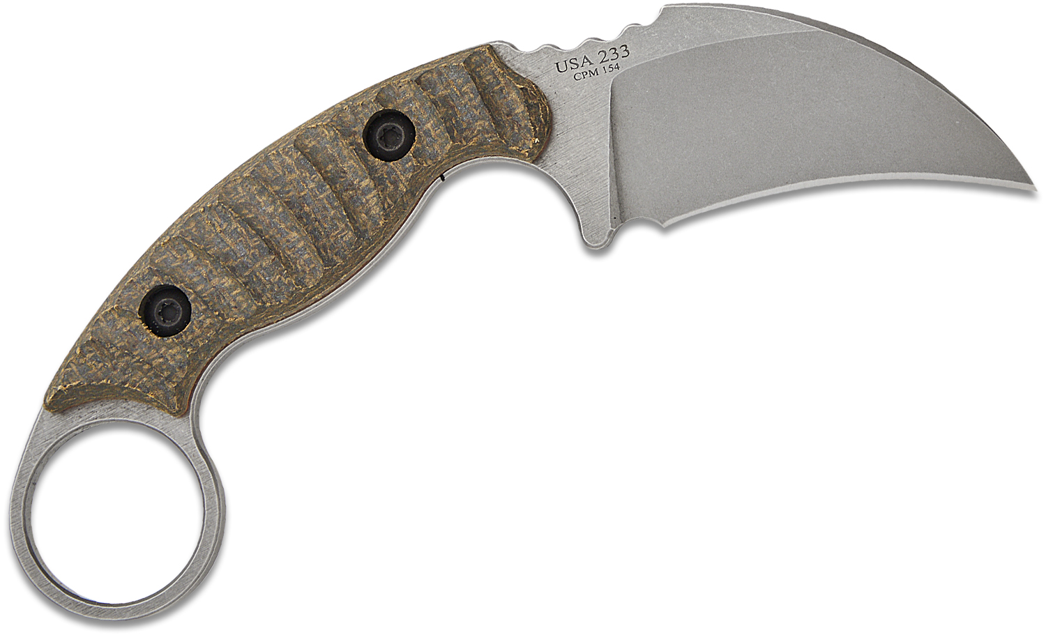 Toor Knives Limited Edition Karsumba R Fixed Blade Karambit Knife 2.5 ...