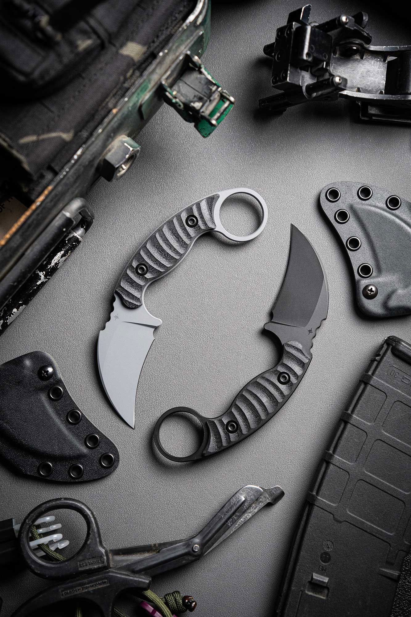 Toor Knives Karsumba R Fixed Blade Karambit Knife 2.5" CPM-M4 SOCOM ...