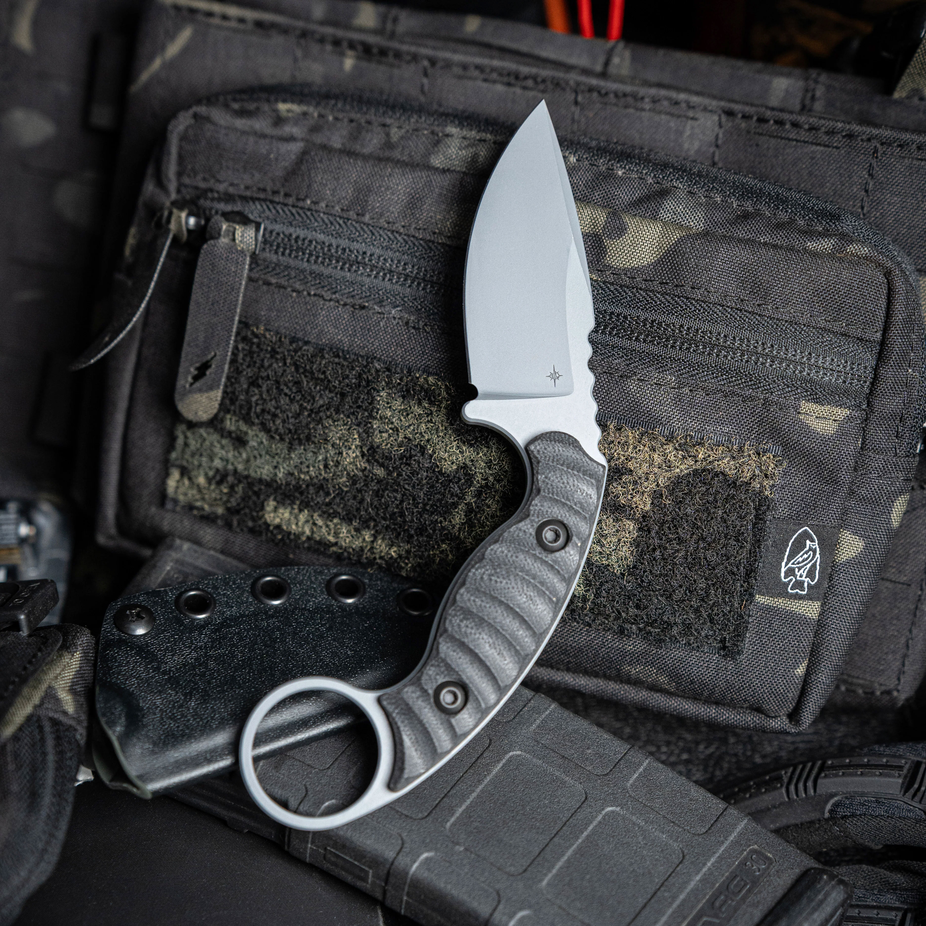 Toor Knives Karsumba S Fixed Blade Karambit Knife 2.5" CPM-M4 Phantom ...