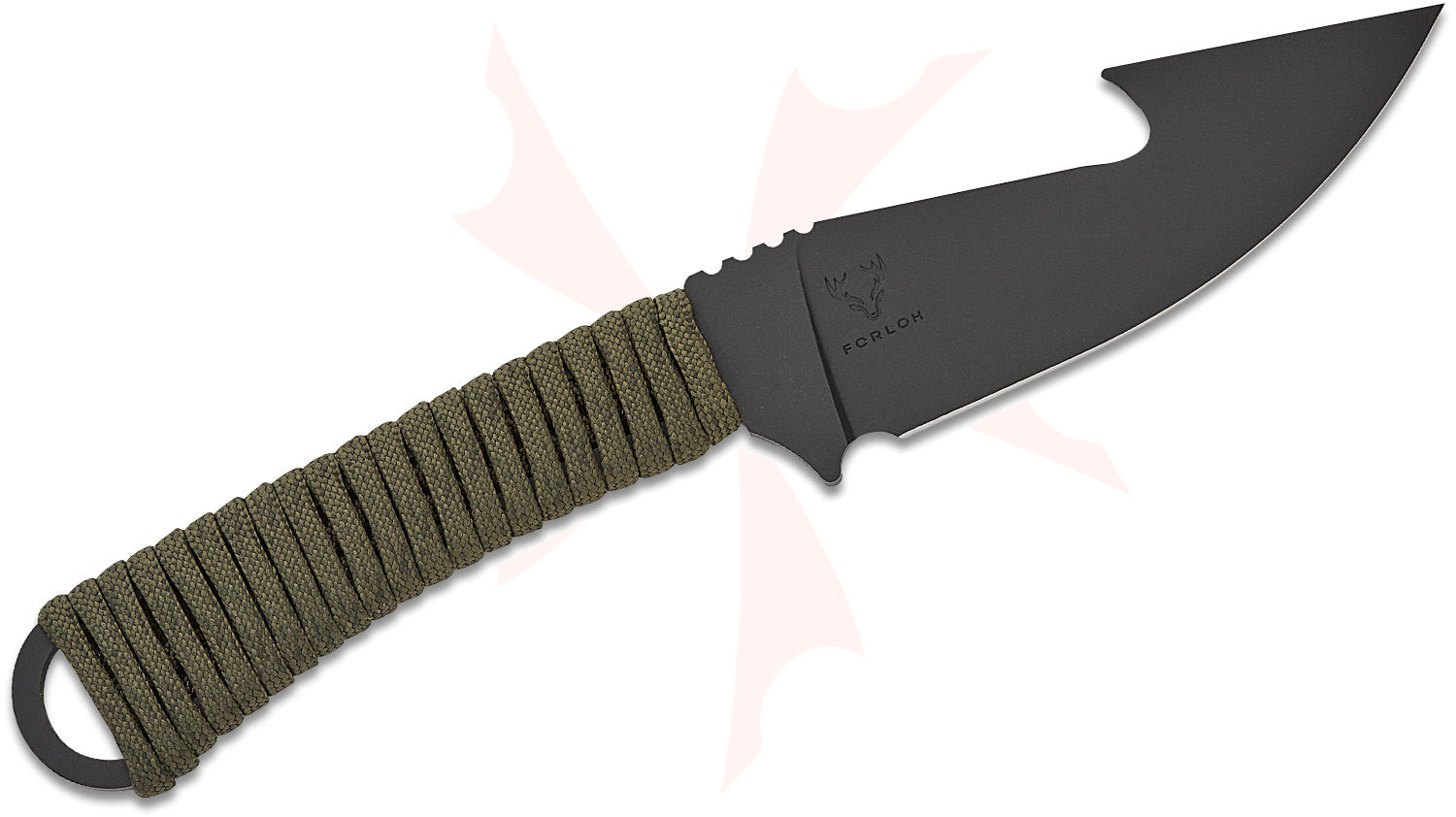Toor Knives Forloh Collab Merlin Fixed Blade Knife 3.75" CPM-154 Black ...