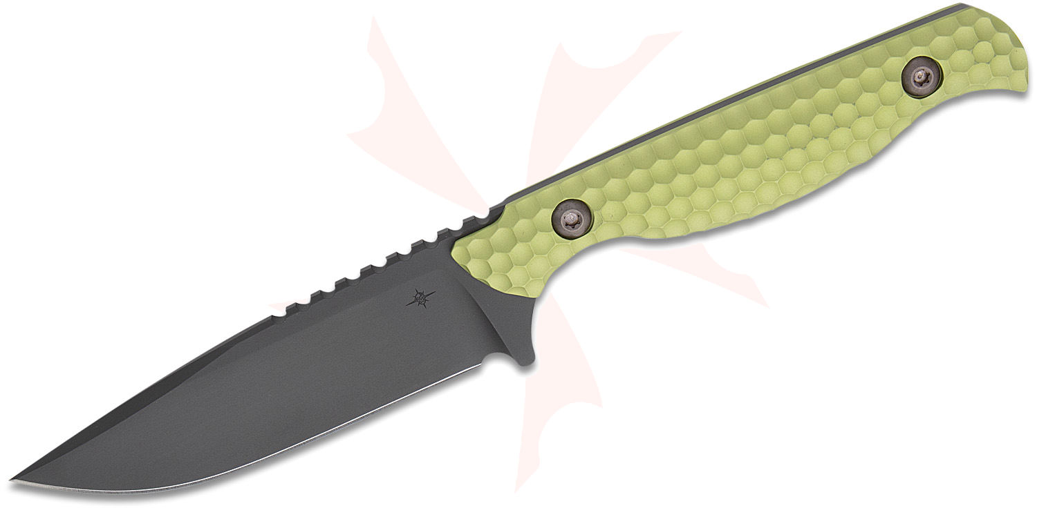 Toor Knives Mutiny Fixed Blade Knife 4" CPM-154 Black Drop Point, Sea ...