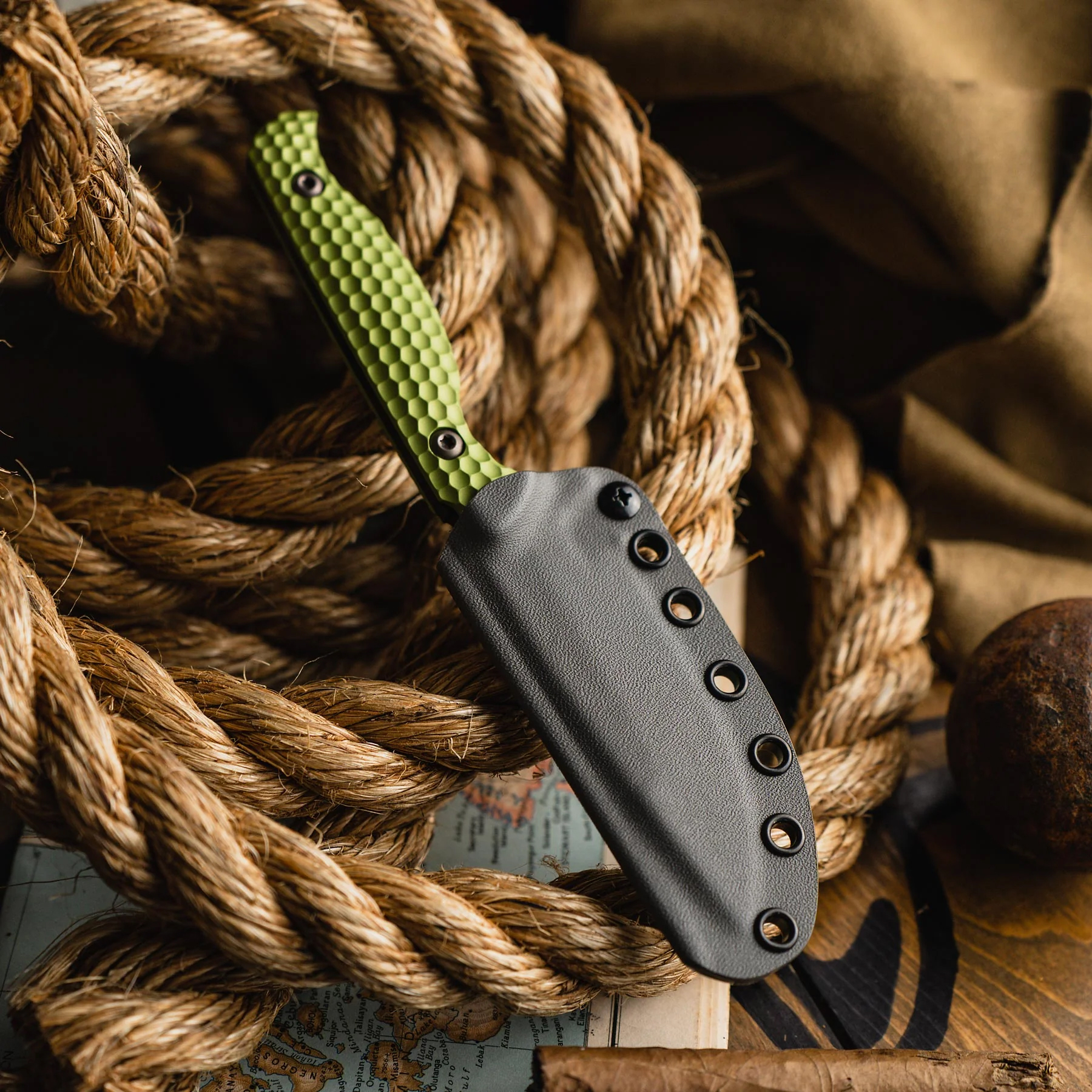 Toor Knives Mutiny Fixed Blade Knife 4" CPM-154 Black Drop Point, Sea ...