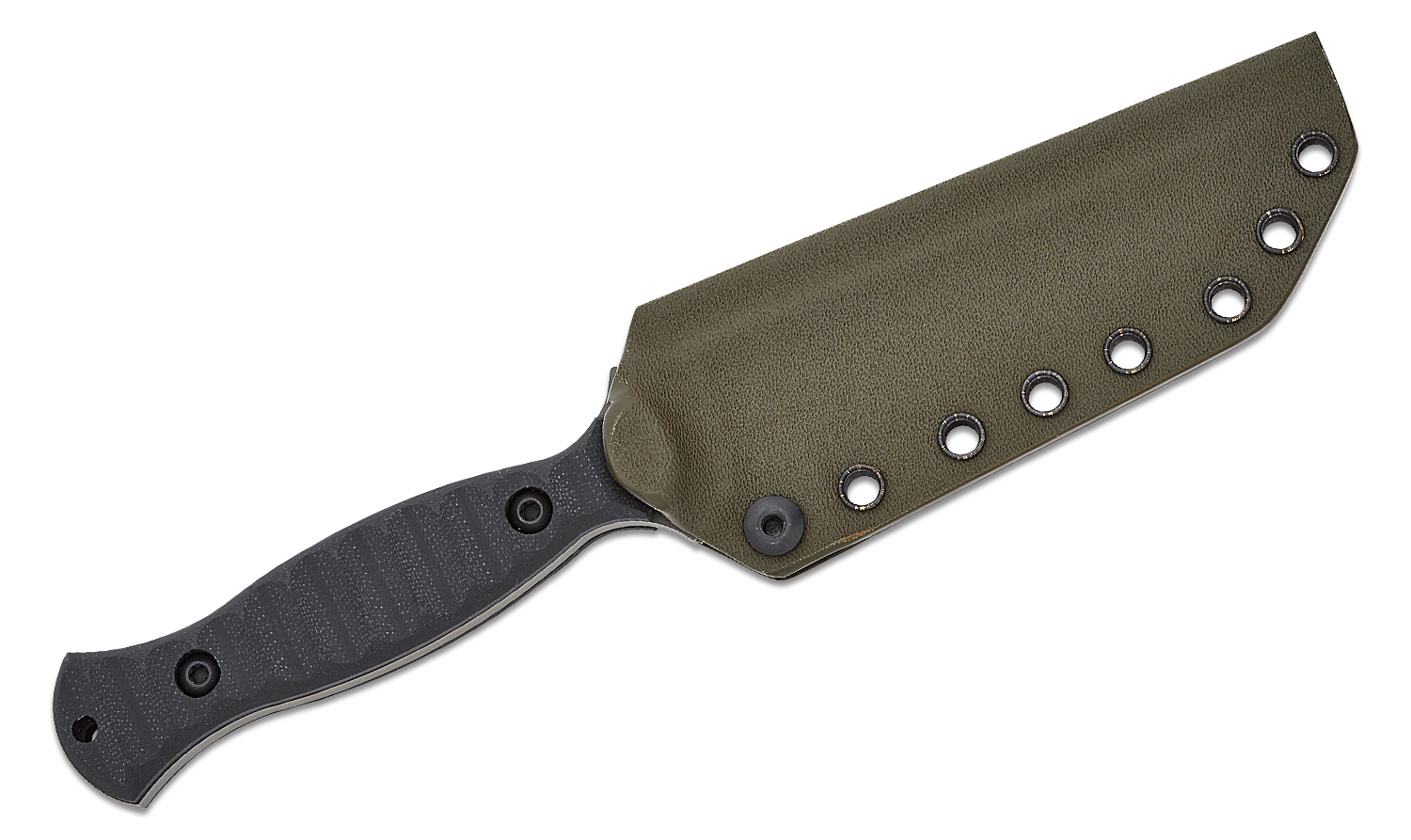 Toor Knives Overlord Fixed Blade Knife 4.5" CPM-154 Woodland Green ...