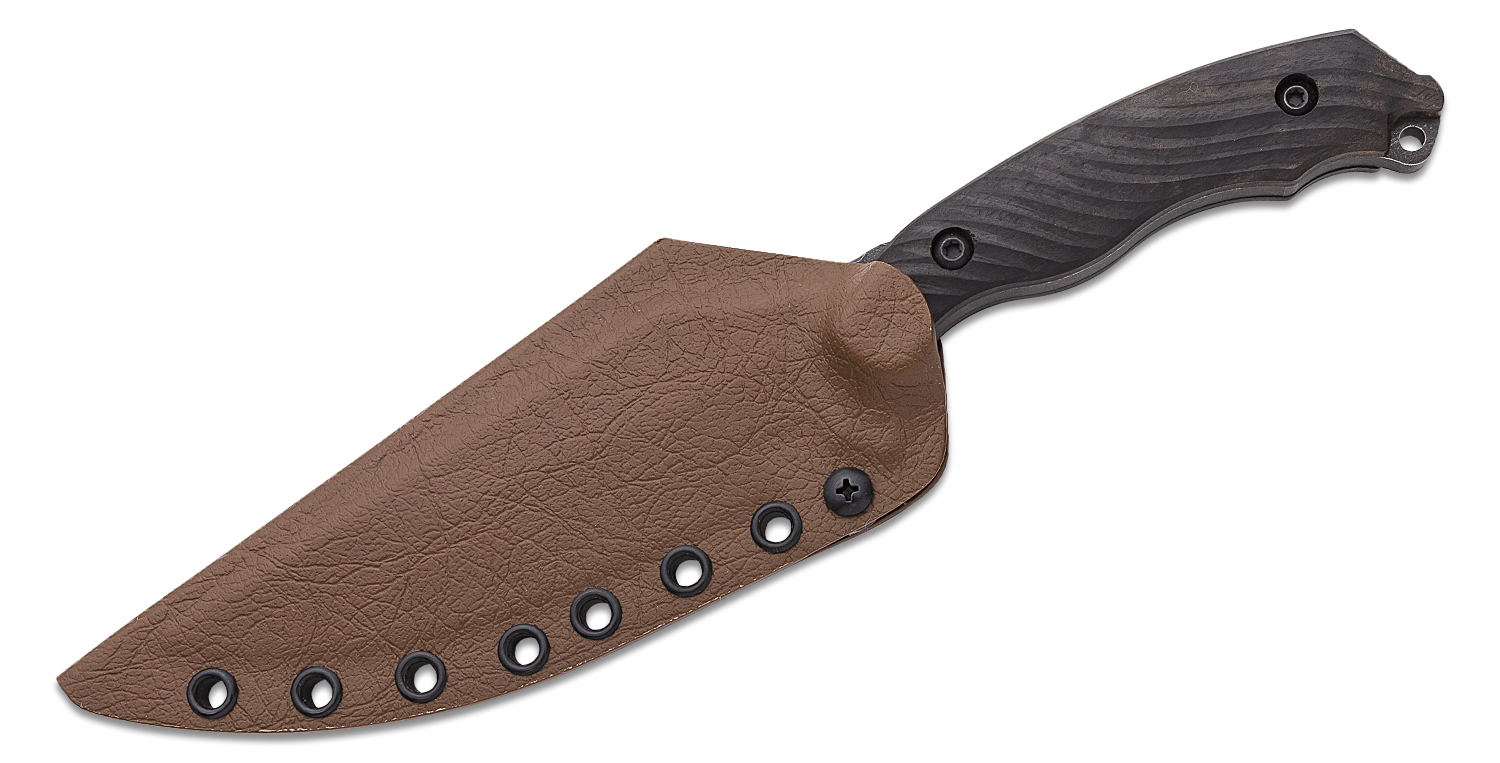 Toor Knives Raven Outlaw Fixed Blade Knife 5.5" CPM-3V Black Oxide ...