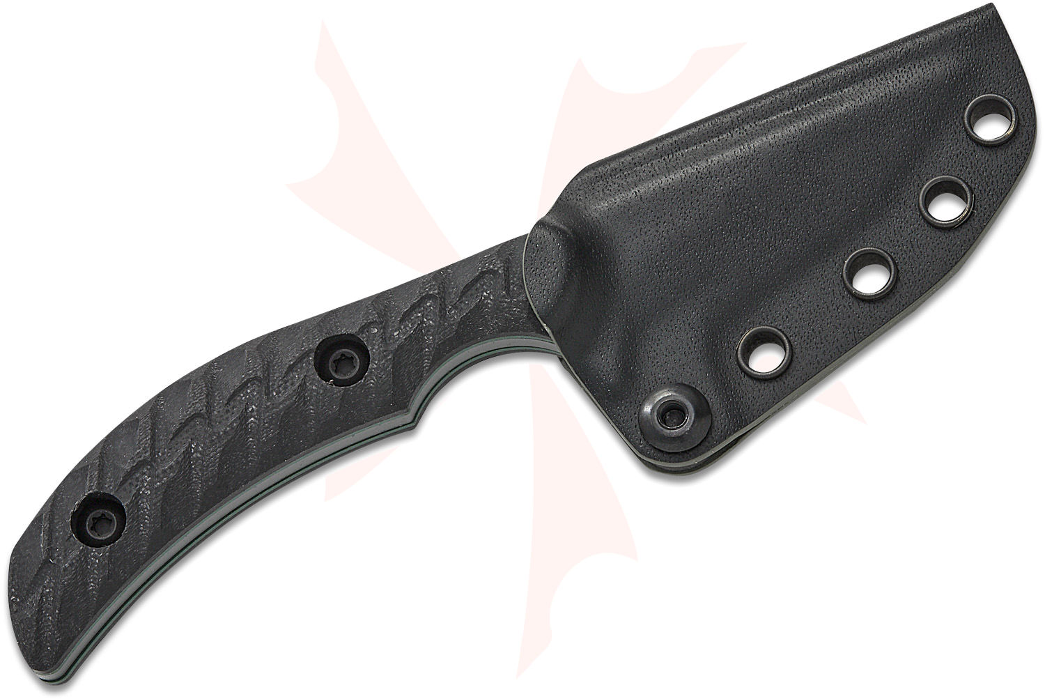 Toor Knives Shifter T Fixed Blade Knife 2.75" CPM-M4 Phantom Gray KG Gunkote Tanto Blade, Milled ...