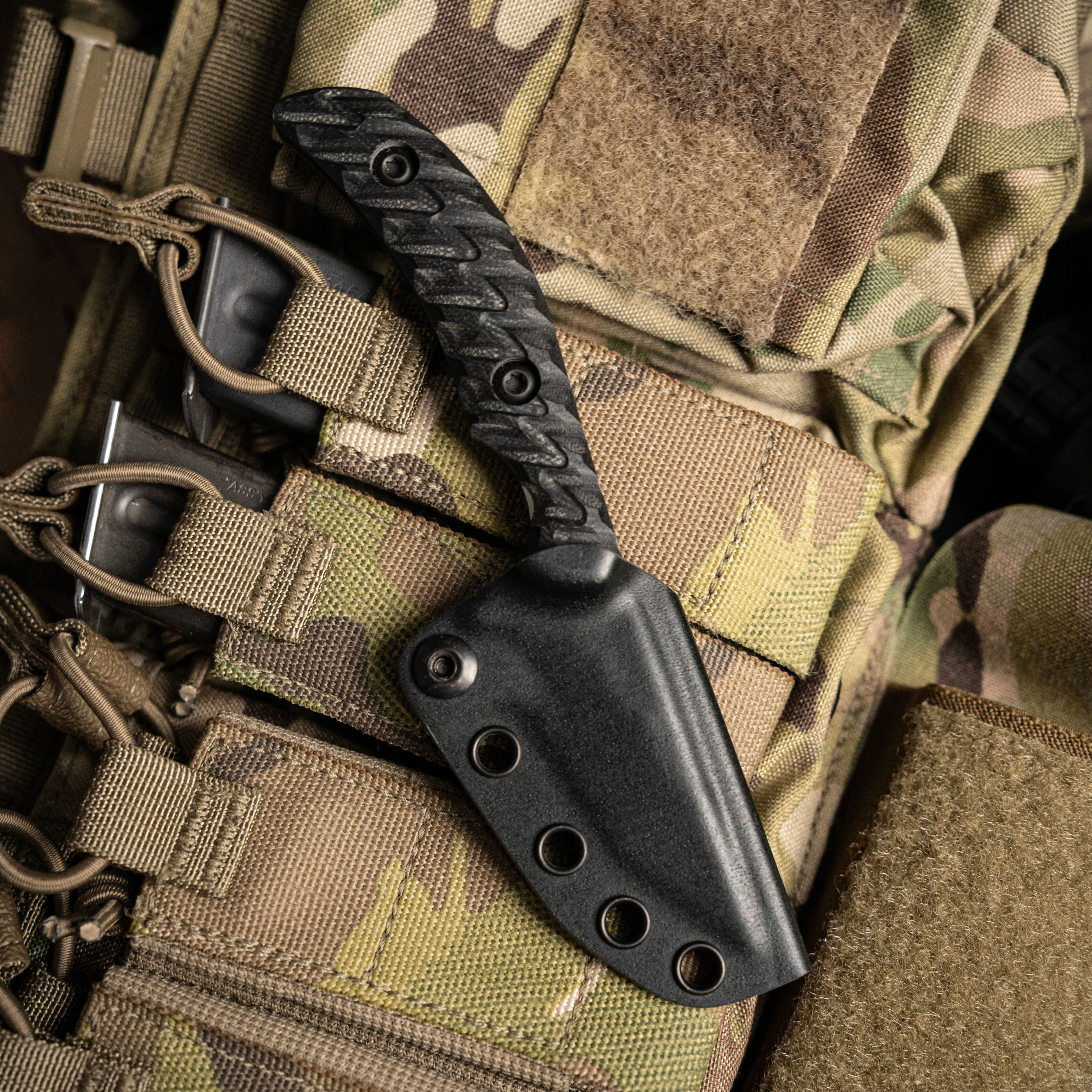 Toor Knives Shifter T Fixed Blade Knife 2.75" CPM-M4 SOCOM Black KG ...