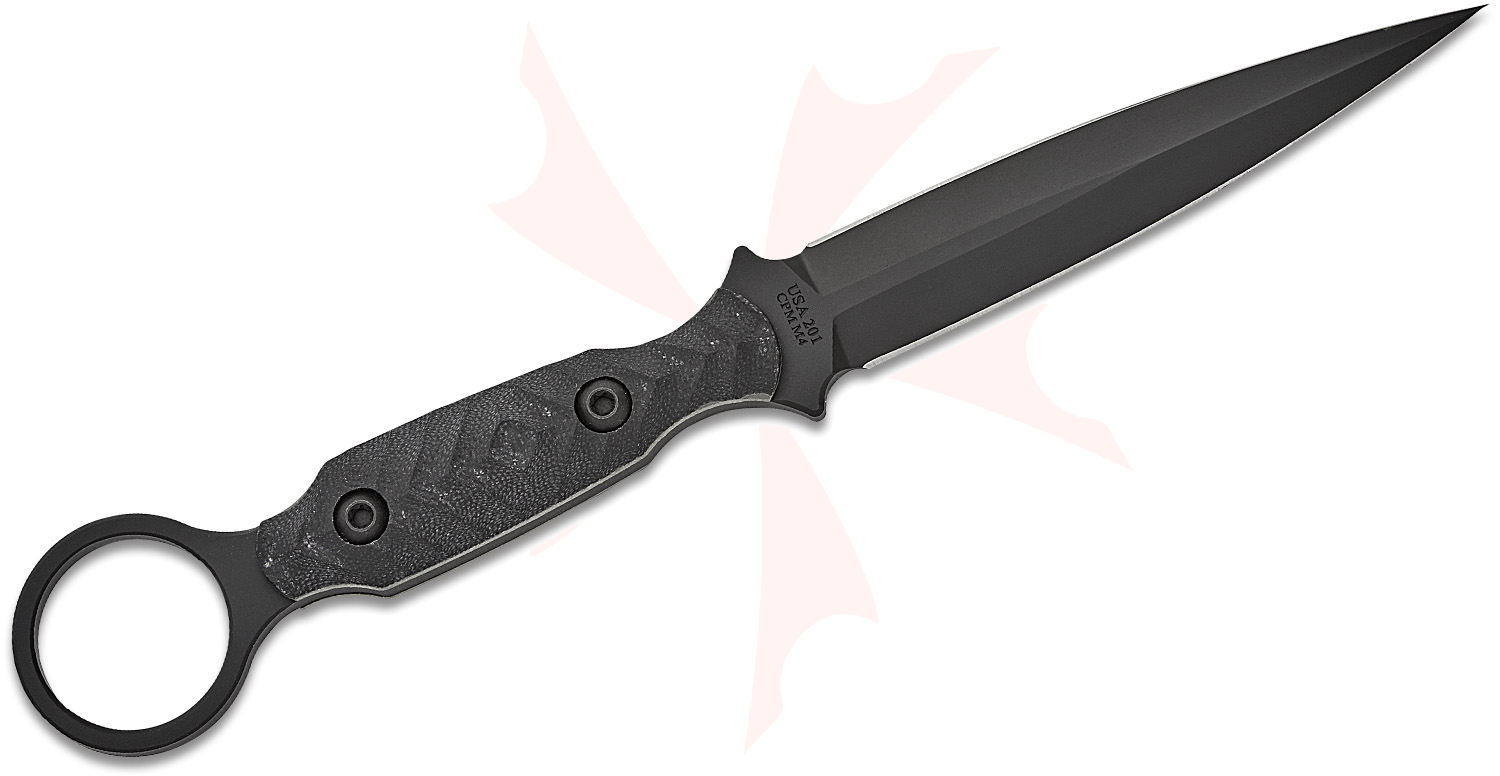 Toor Knives Specter R Fixed Blade Knife 4.25" CPM-M4 SOCOM Black KG ...