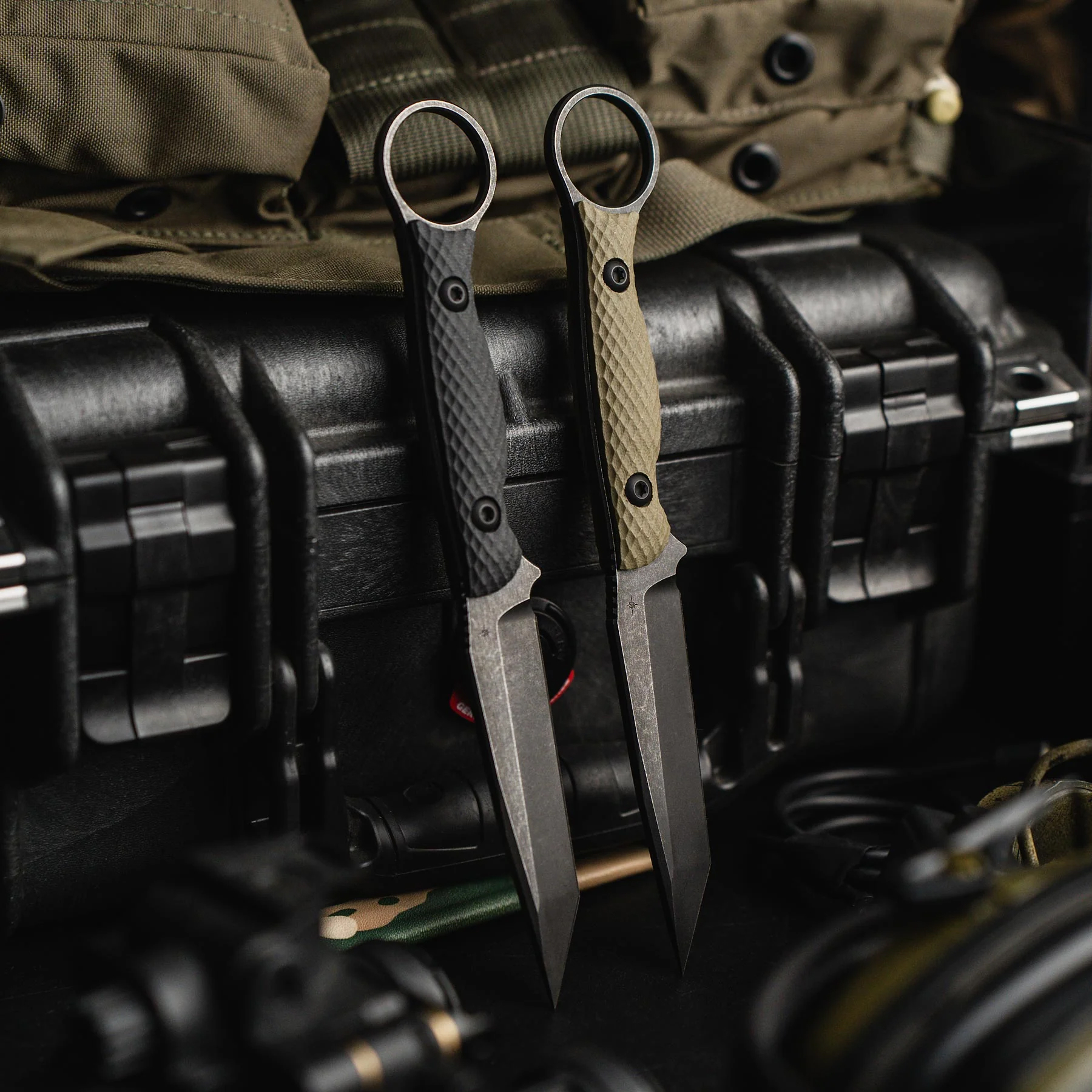 Toor Knives Serpent Fixed Blade Knife 3.75" CPM-3V Black Oxide Tanto ...