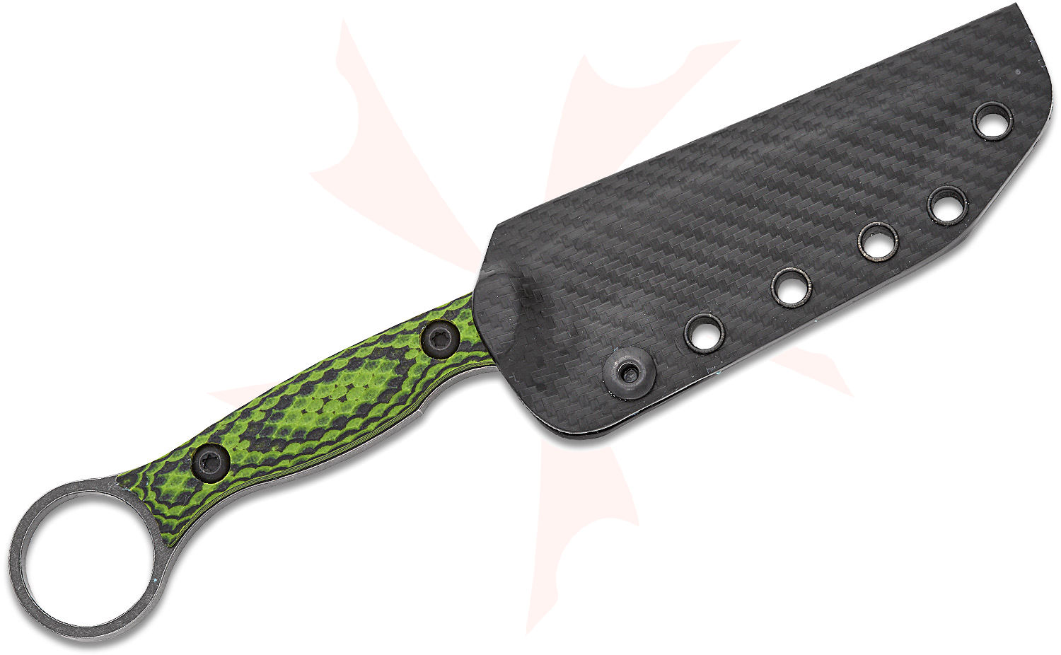 Toor Knives Serpent Fixed Blade Knife 3.75" CPM-3V Black Oxide Tanto ...