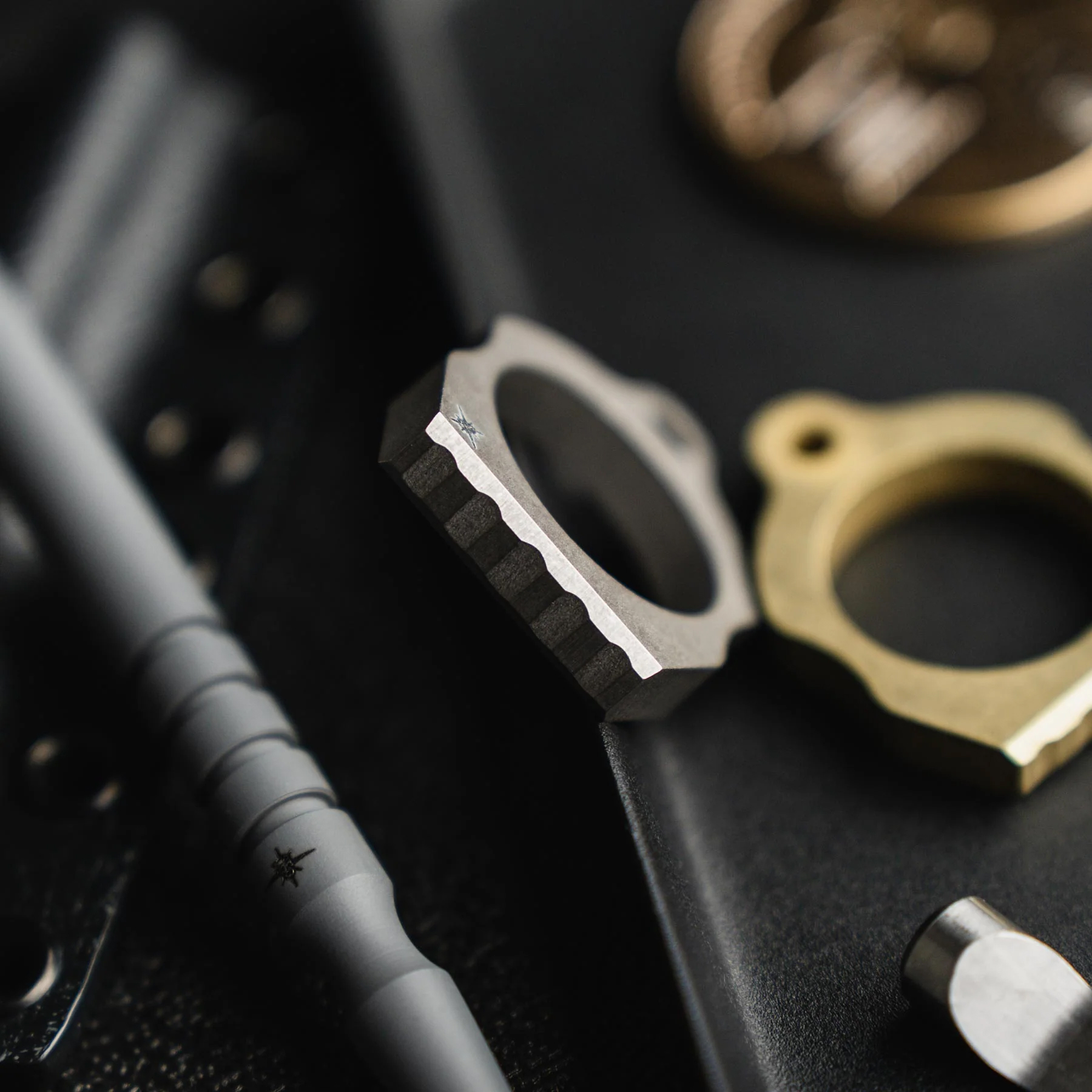 Toor Knives Brass Thumper Keychain Tool - KnifeCenter - Thumper Brass