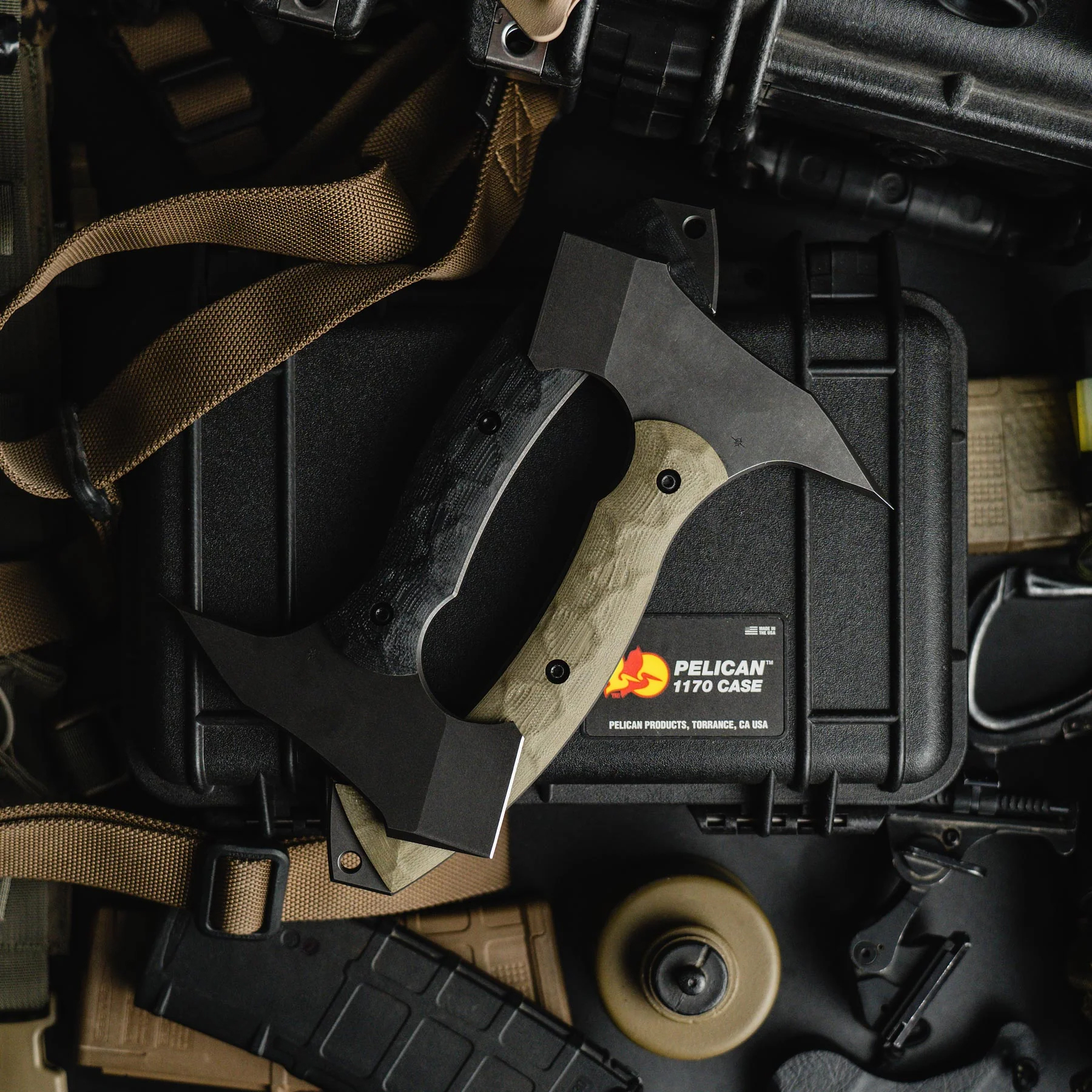 Toor Knives Tomahawk F13, 9" Overall, D2 Black Oxide Axe Head with ...