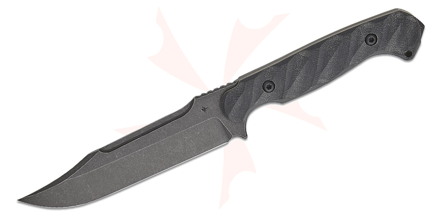 Toor Knives Valor MK1 Fixed Blade Knife 5.5" CPM-CruWear Black Oxide ...