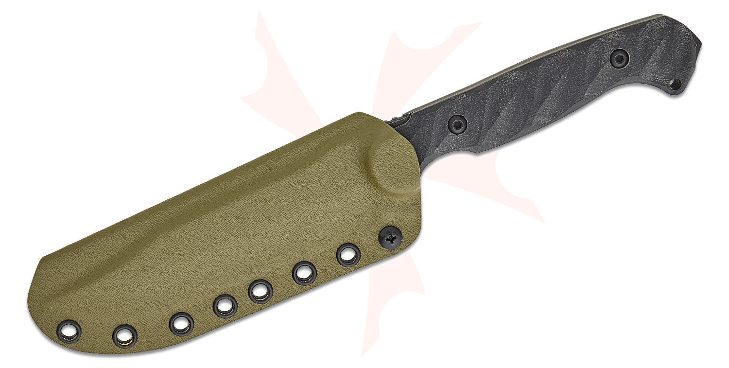 Toor Knives Valor MK1 Fixed Blade Knife 5.5" CPM-CruWear Black Oxide ...