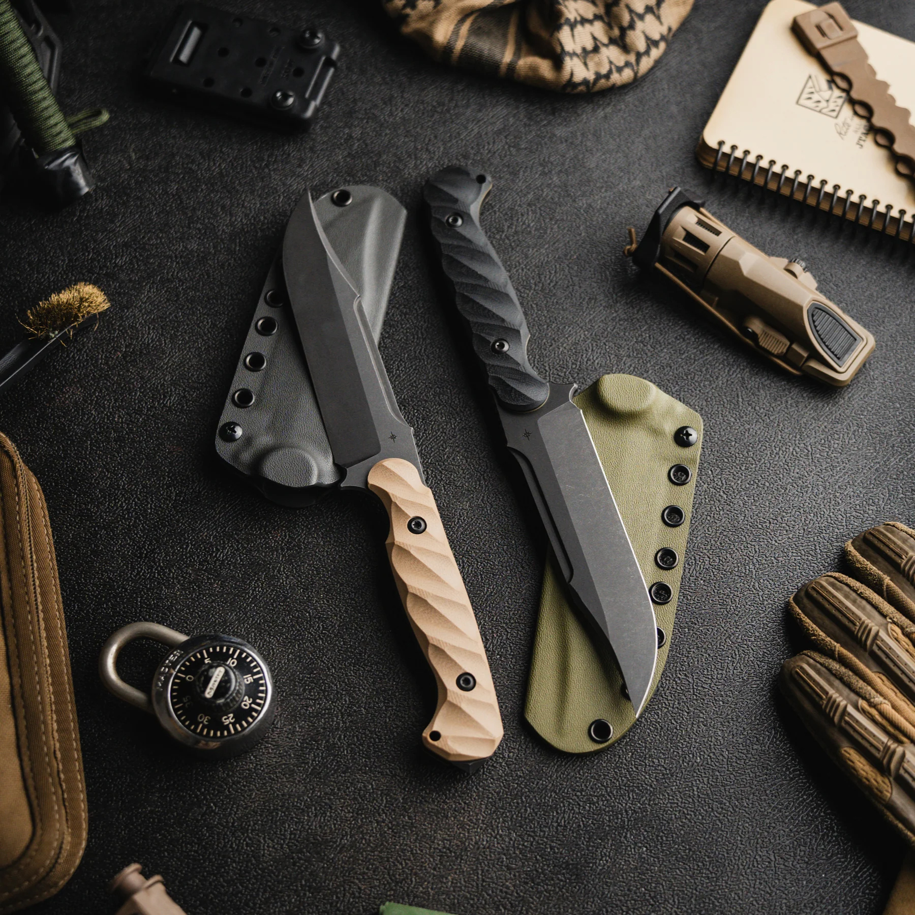 Toor Knives Valor MK1 Fixed Blade Knife 5.5" CPM-CruWear Black Oxide ...