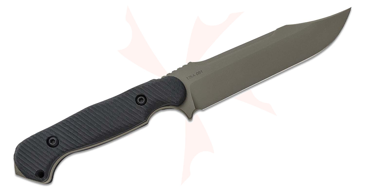 Toor Knives Valor MK1 Fixed Blade Knife 5.5" CPM-3V Woodland Green Clip ...