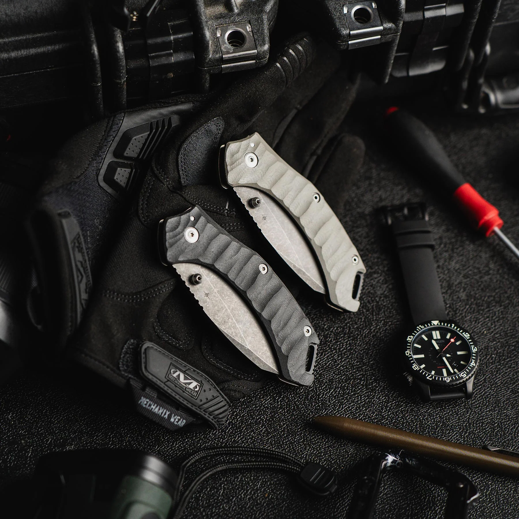 Toor Knives XT1 Charlie Folding Knife 3.25" CPM-S35VN Black Oxide Drop ...