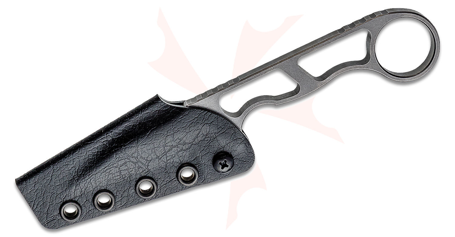 Toor Knives Jank Shank Fixed Blade Neck Knife 3" CPM-S35VN Stonewashed ...