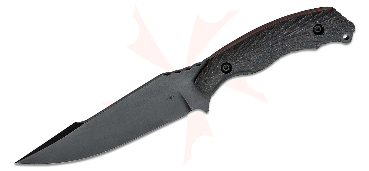 Toor Knives Raven Fixed Blade Knife 5.5" CPM-3V Shadow Black Harpoon ...