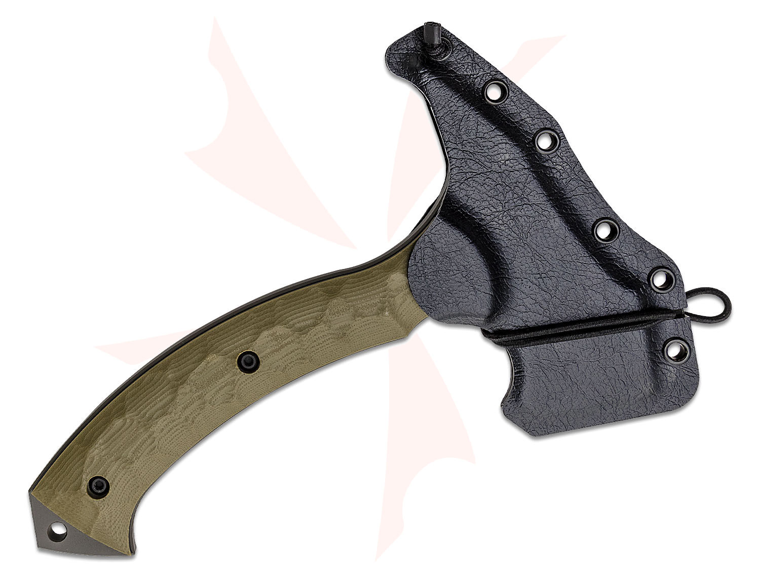 Toor Knives Tomahawk F13, 9" Overall, D2 Ranger Green Axe Head with ...