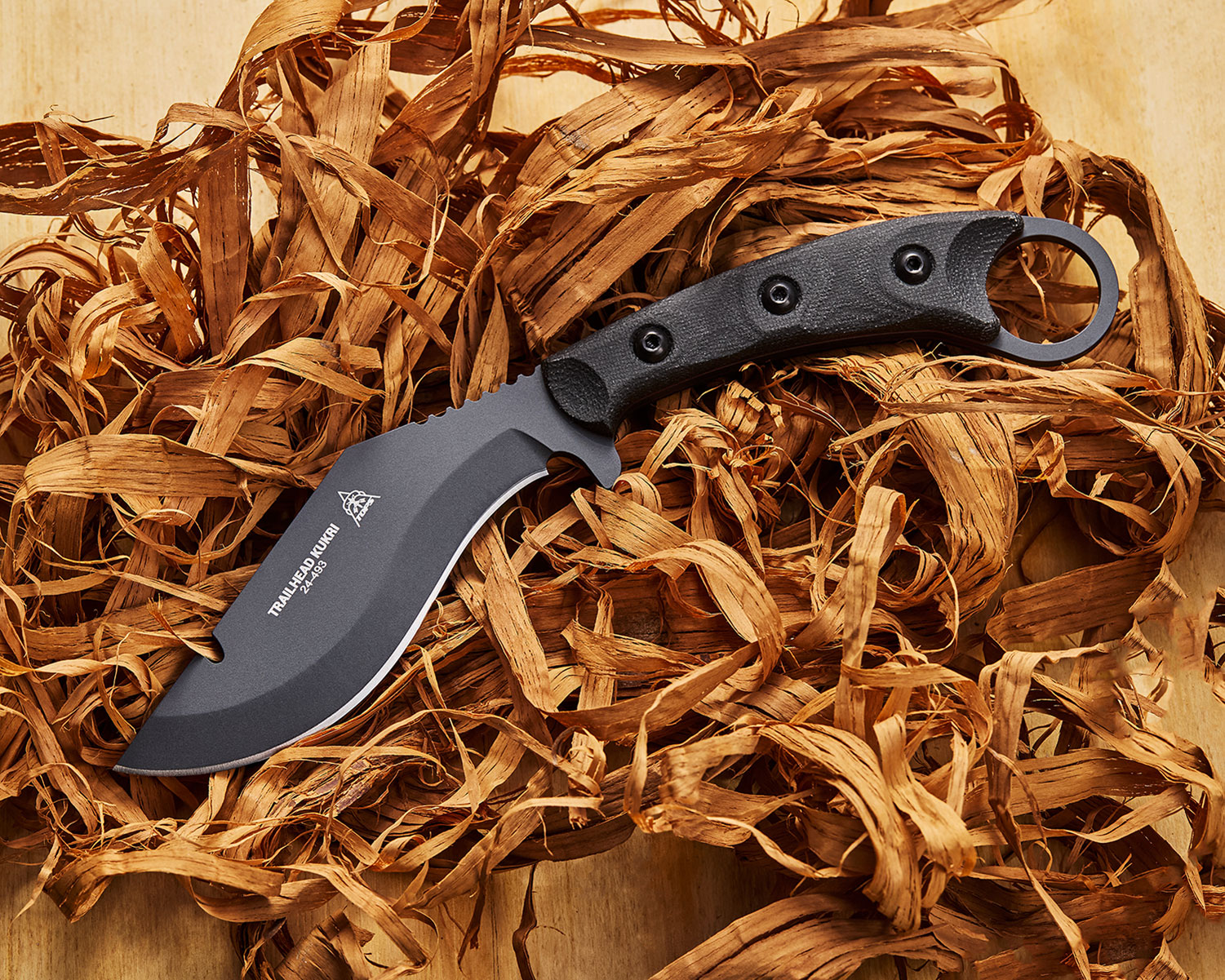 TOPS Knives Trailhead Kukri Karambit Fixed Blade 4.75" Sniper Gray ...