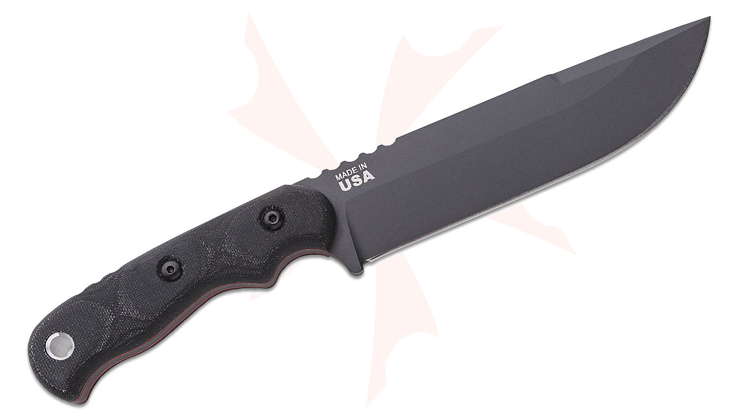 TOPS Knives Tex Creek XL Fixed 6.13" 1095 Sniper Gray Blade, Black ...