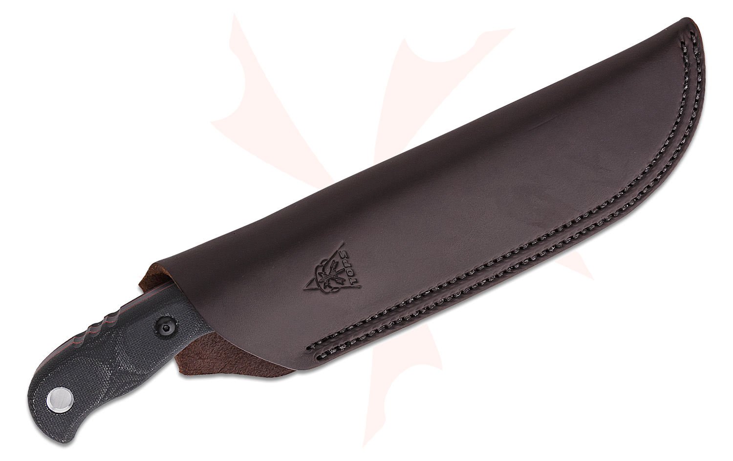 TOPS Knives Tex Creek XL Fixed 6.13" 1095 Sniper Gray Blade, Black ...