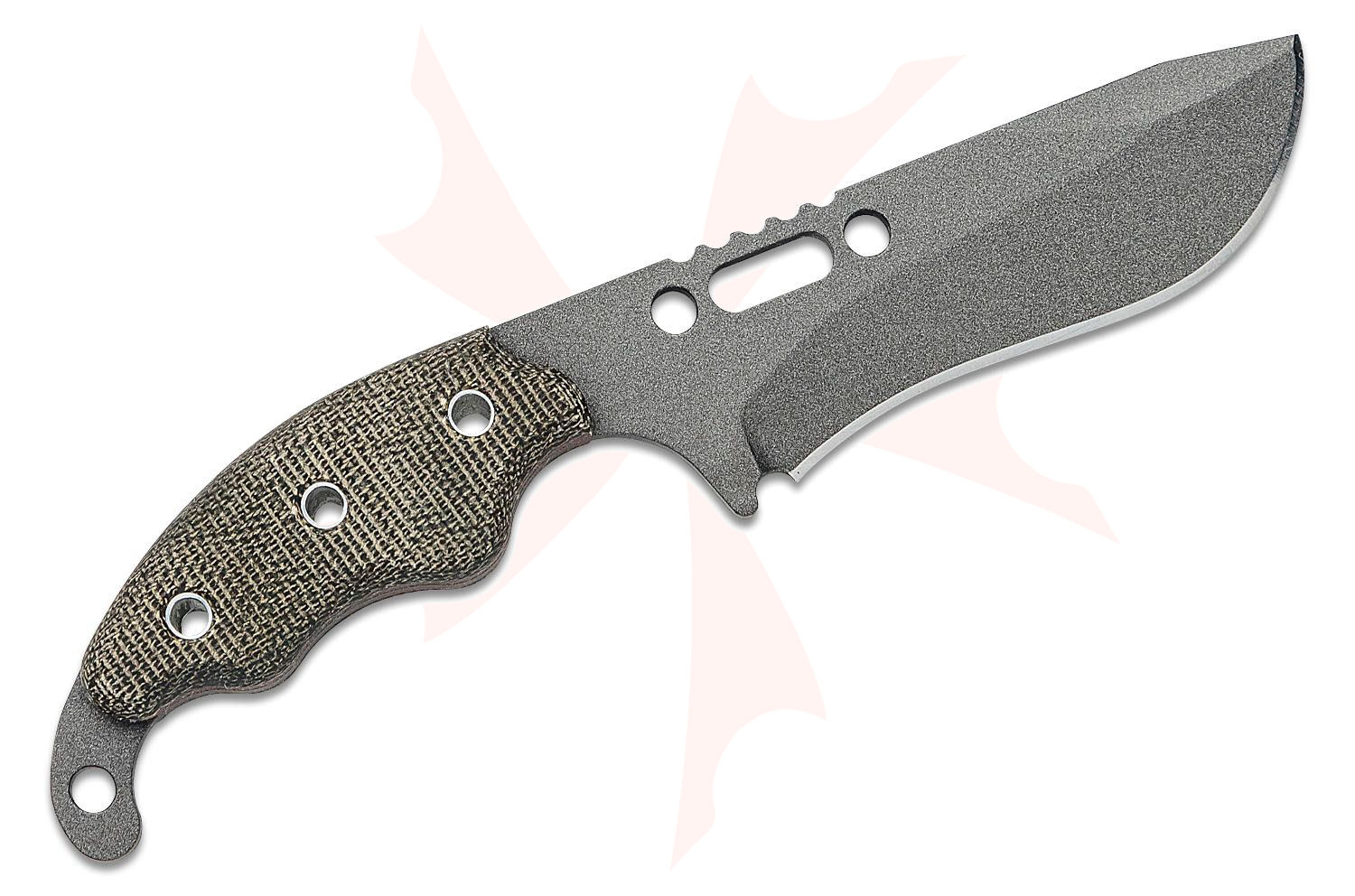 TOPS Knives Wind Runner Neck Knife 3.5" 1095 Tungsten Cerakote Blade ...