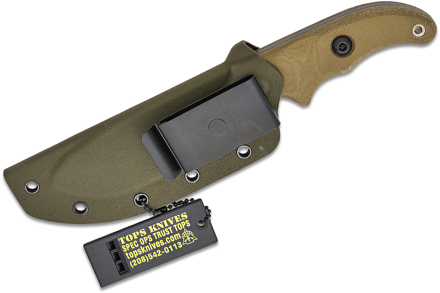 TOPS Knives Wilderness Guide '23 Fixed Blade Knife 4.25" 1095 Carbon ...