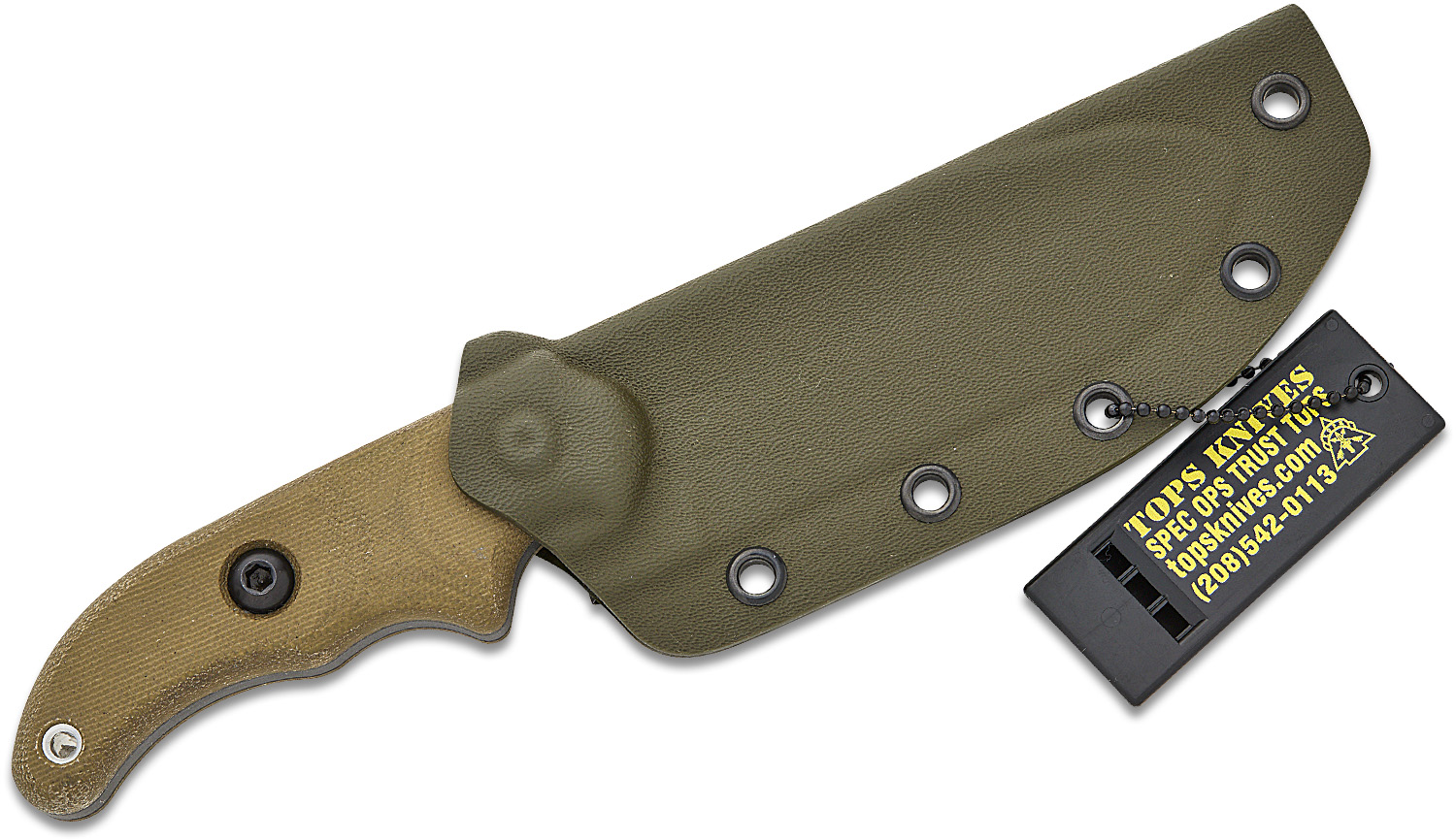 TOPS Knives Wilderness Guide '23 Fixed Blade Knife 4.25" 1095 Carbon ...